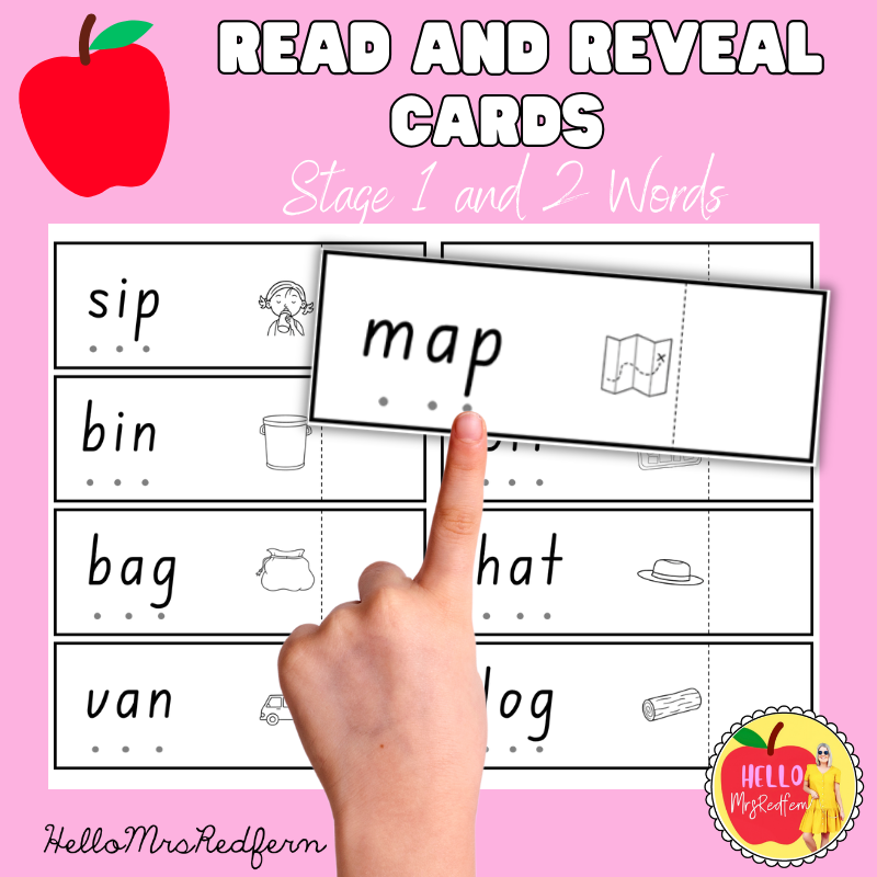 Read and Reveal Cards Pack 1 – Hello Mrs Redfern